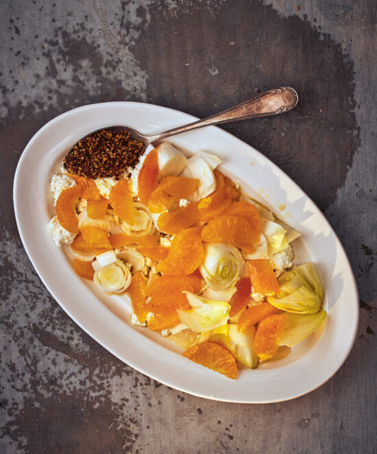 Sallad på blodapelsin och endive | Tina Nordström | Recept